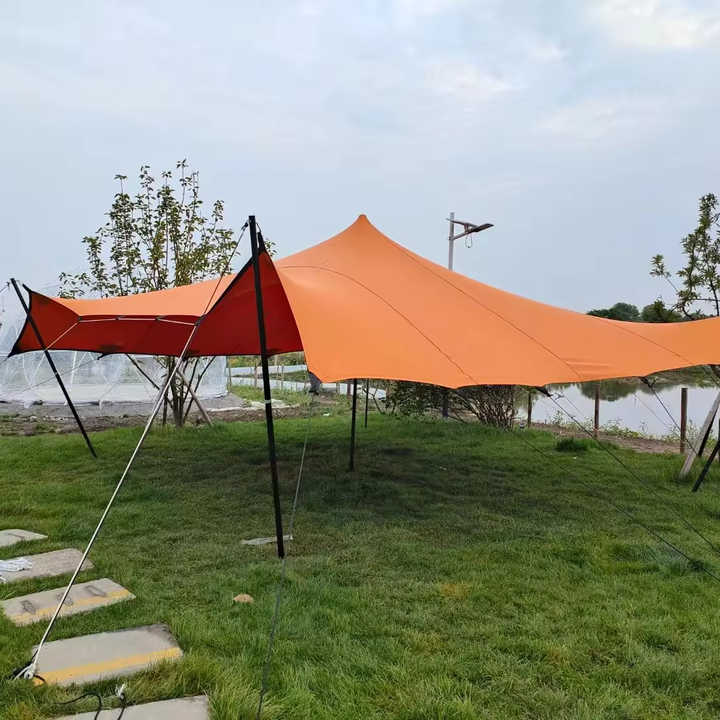 7*10m Orange Color Double PU Coated Stretch Tents for Events