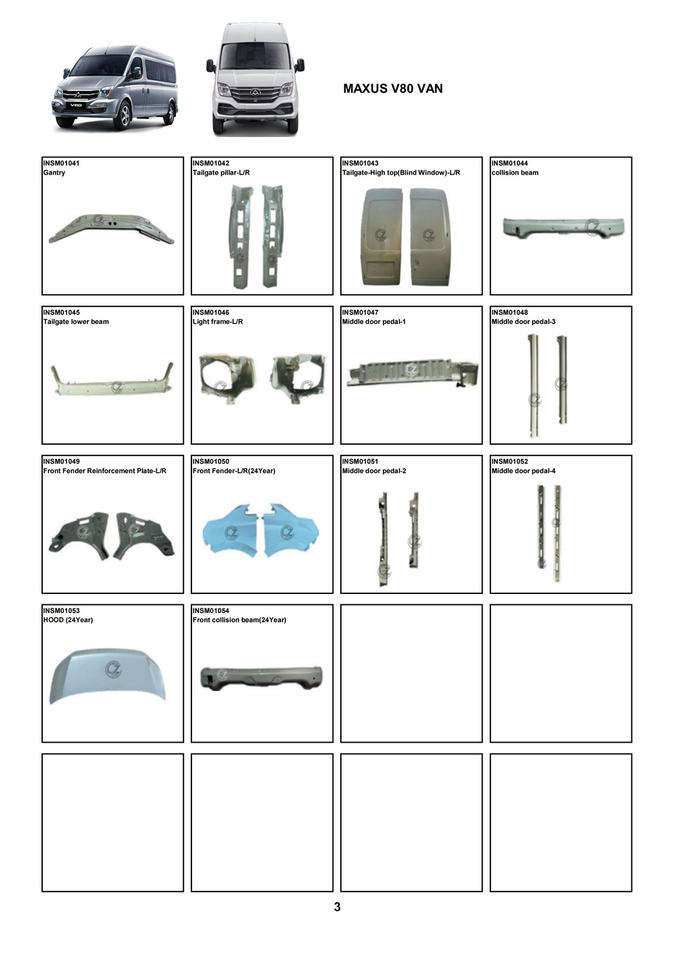Front Door for Saic Maxus V80 VAN Bus Spare Parts INSM01026| Alibaba.com