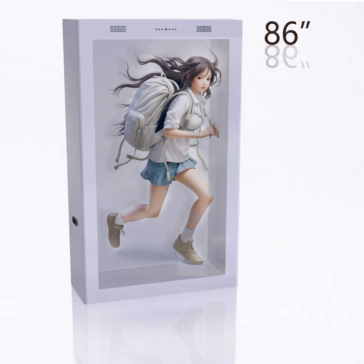 3D Hologram Display - 86 Inch Transparent LCD Showcase