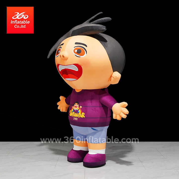 Outdoor Oxford Custom Design Walking Inflatable Boy Mascot