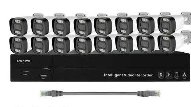 8MP 4K POE NVR Kit CMOS Sensor Infrared Night Vision Outdoor Wired ...