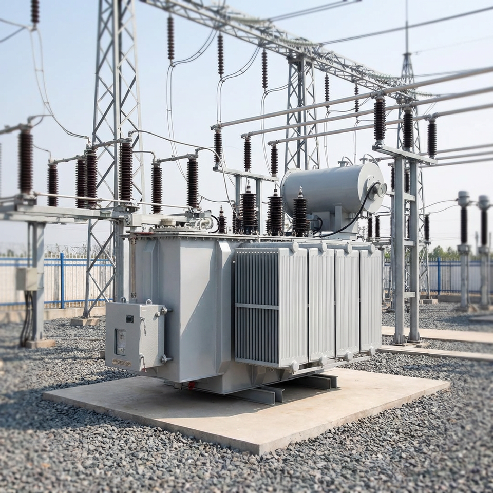 MingZheng SZ11 Aluminum 3 Phase Oil-Filled Power Transformer 35kV Input ...