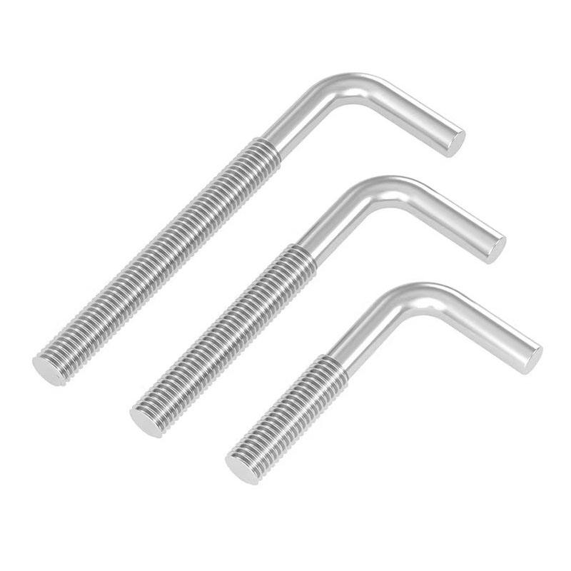 M4-M12 (33-200mm) Stainless Steel 304 L Shaped Anchor Bolt Bent ...