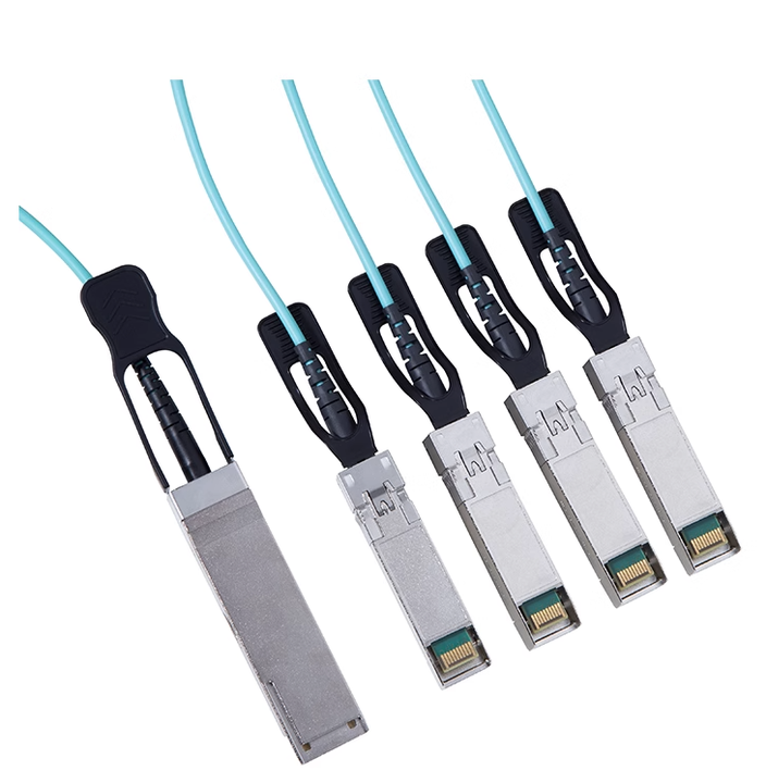 QSFP-40G-SM-SR 4*10g SFP AOC 40g Mpo Finisher Sfp Patch Cord QSFP-4x10g ...