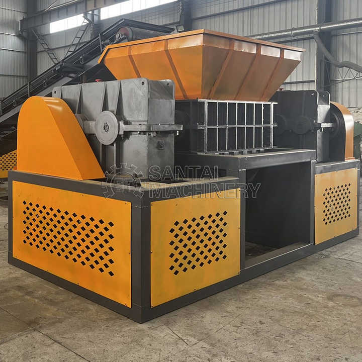 Domestic Waste Medical Waste Shredder - Dual Power Twin Shaft