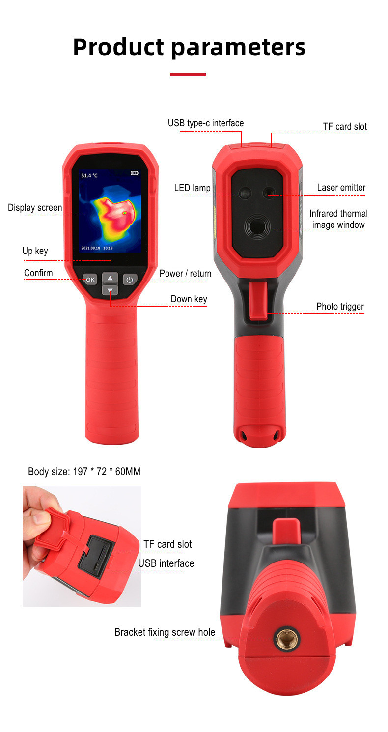 UNI-T UTi120S Infrared Thermal Imager Resolution 120 x 90 Handheld ...