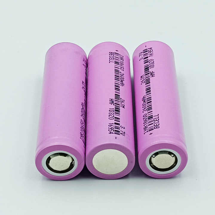 Bulk Stock Cylindrical Lithium Cell 18650 3.7V 2600mAh Li Ion Rechargeable Battery for 48V ...