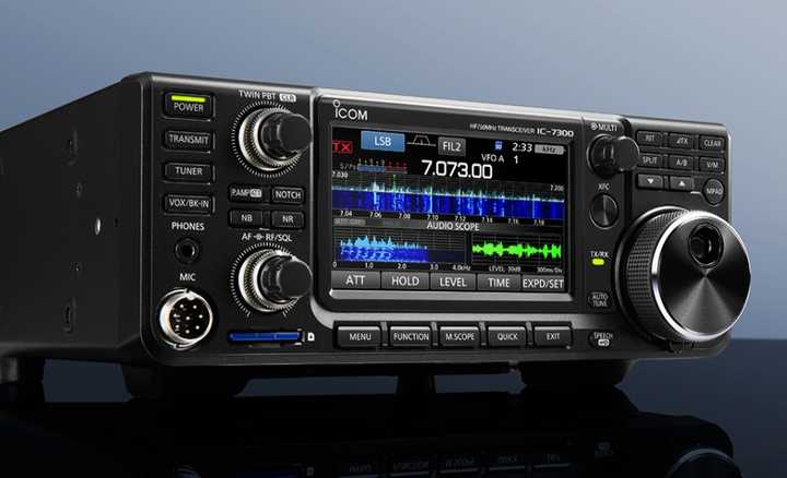Icom IC-7300 100W HF Transceiver for Walkie-Talkie and Mobile Radio Use Covering 0.030 - 74.800 ...