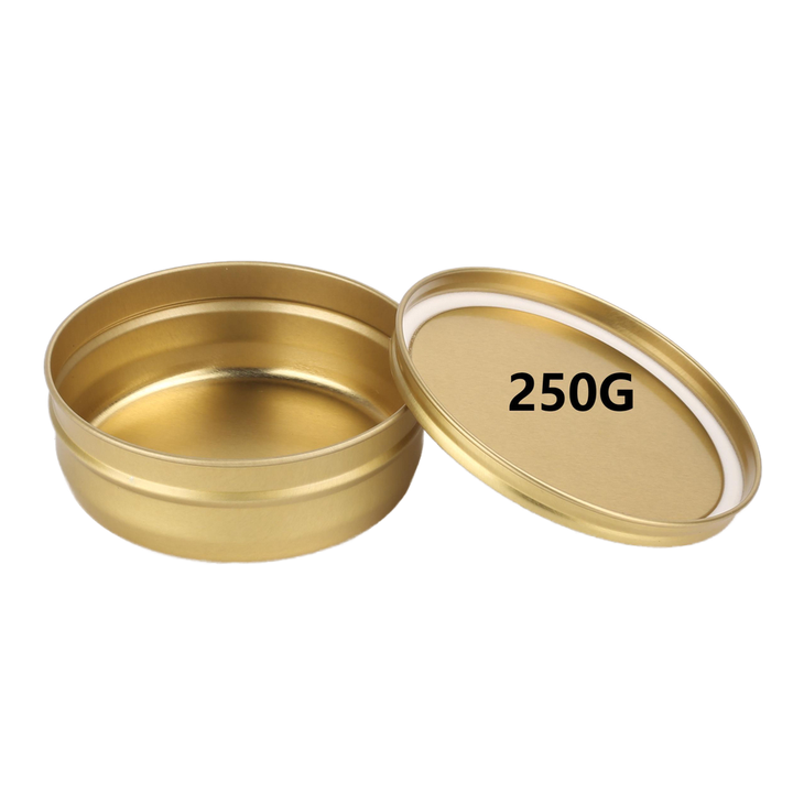 8.8oz Food Grade Vacuum Tinplate Caviar Tin Box 250g Paper Material ...
