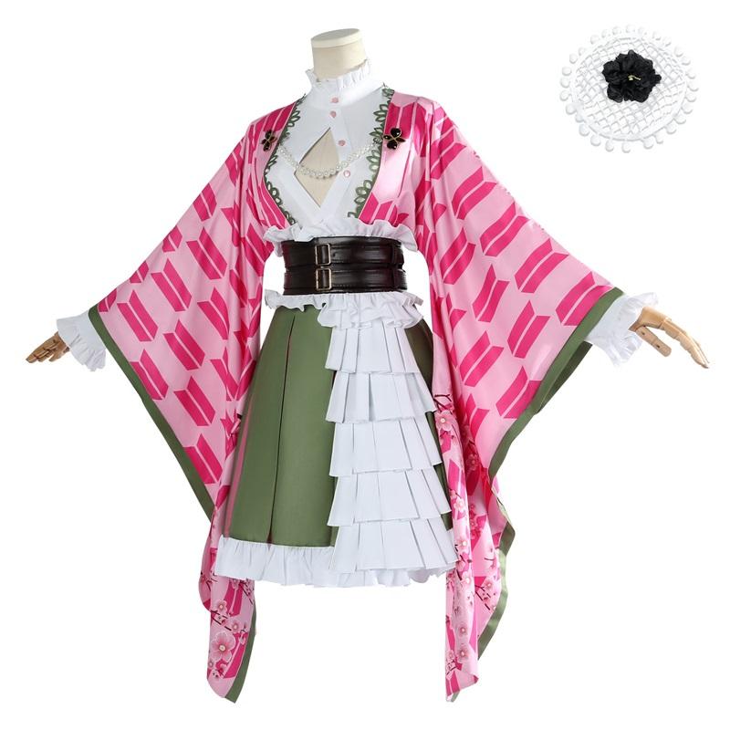 Kimetsu No Yaiba Halloween Cosplay Costume Ganlu Temple's Honey-Sweet 5 ...