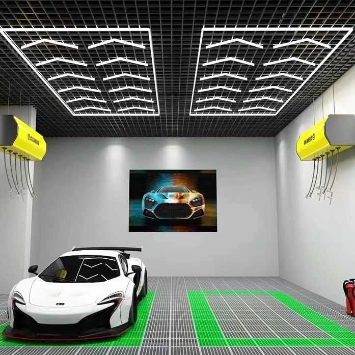 LED Hexagonal Hexagon Lights Honeycomb Pattern 220V for Auto Detailing ...
