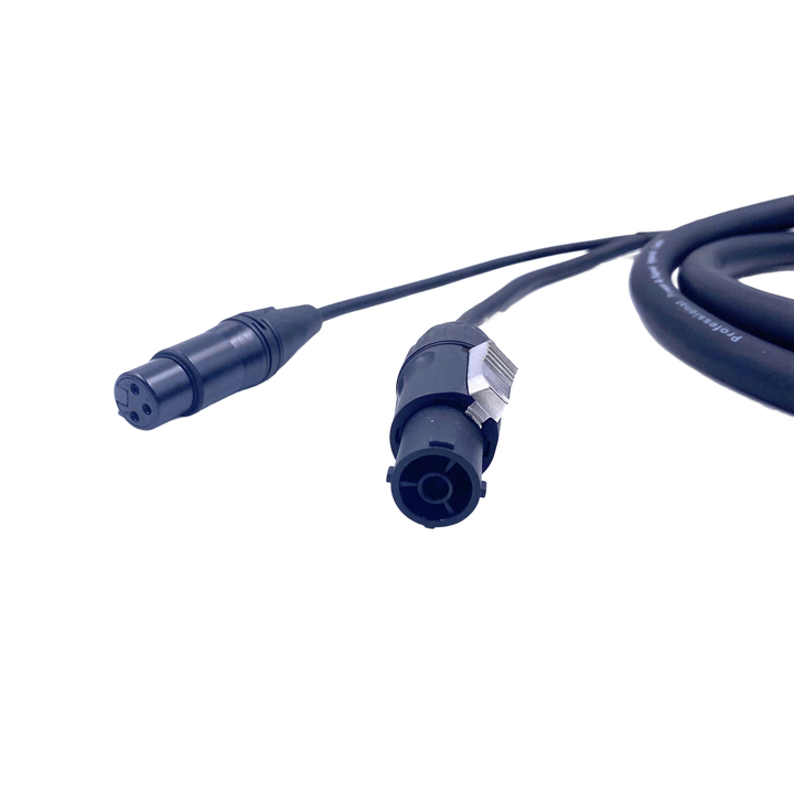 2 Meter Powercon True1 3 Pin DMX Combi Combo Hybrid Cable