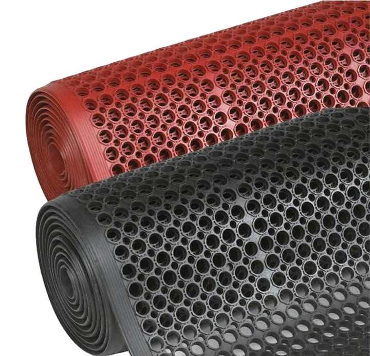 Anti Slip Perforated PVC Rubber Drainage Mat - ARP-1-3001