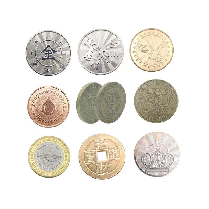 Custom Gold Plated Coin Logo - Shiny Metal Challenge Coins