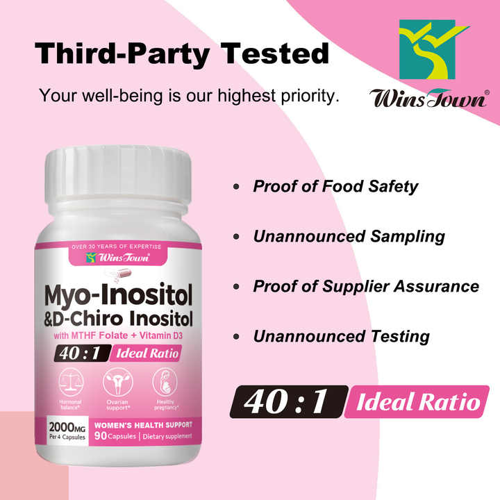 Myo-Inositol & D-Chiro Inositol Fertility Capsules Herbal Female ...