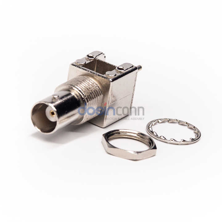 BNC Socket Straight Wall Mount Female Jack BNC PCB Connector for ...