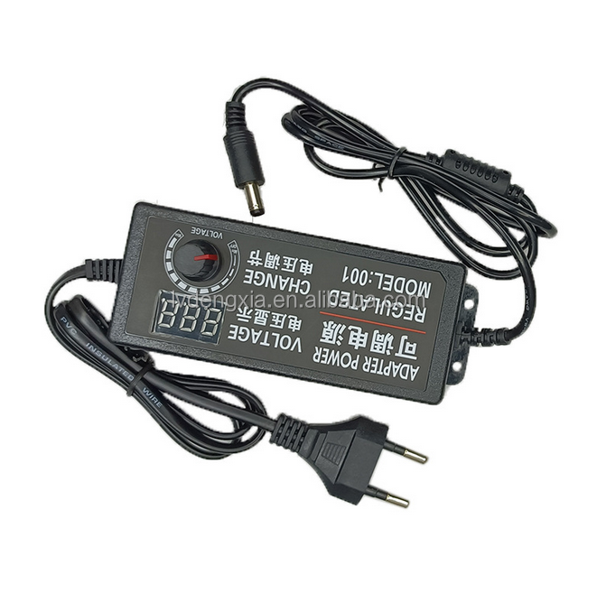 3-24V 3A Adjustable Voltage Power Adapter 12V DC Speed Control Dimming ...