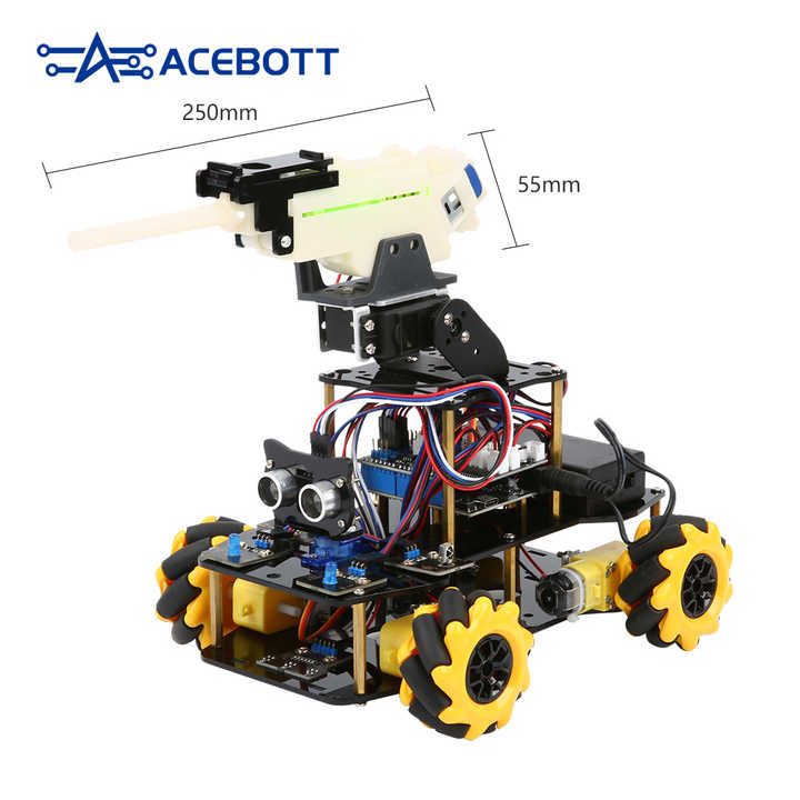 Acebott Esp32 Smart Robot Car Kit For Arduino Diy Programmable Stem