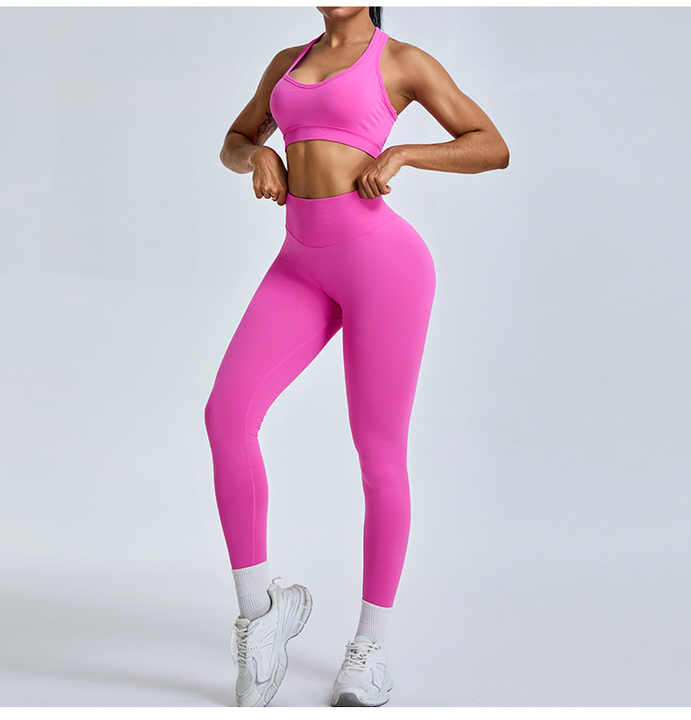 Hot Sale High Quality Seamless Plus Size Short Legging Bra Gym Set Activewear Women's Sportswear ...