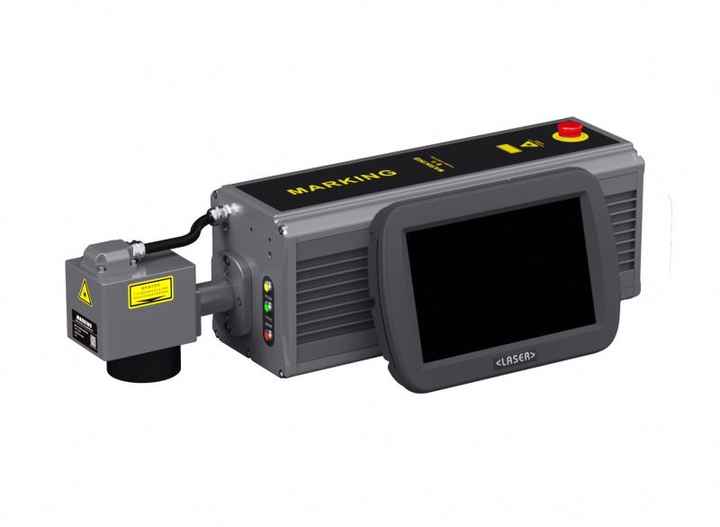 Conveyor Belt Laser Logo Marking Expiration Date Batch Coding Machine ...