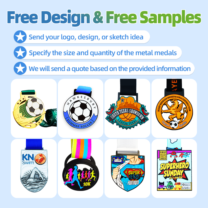 Custom Special 3D 2D Logo Trophy Medal Sport Medallion