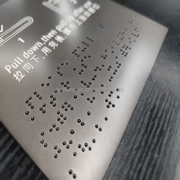 Braille Elevator Button Sticker for Blind - Stainless Steel