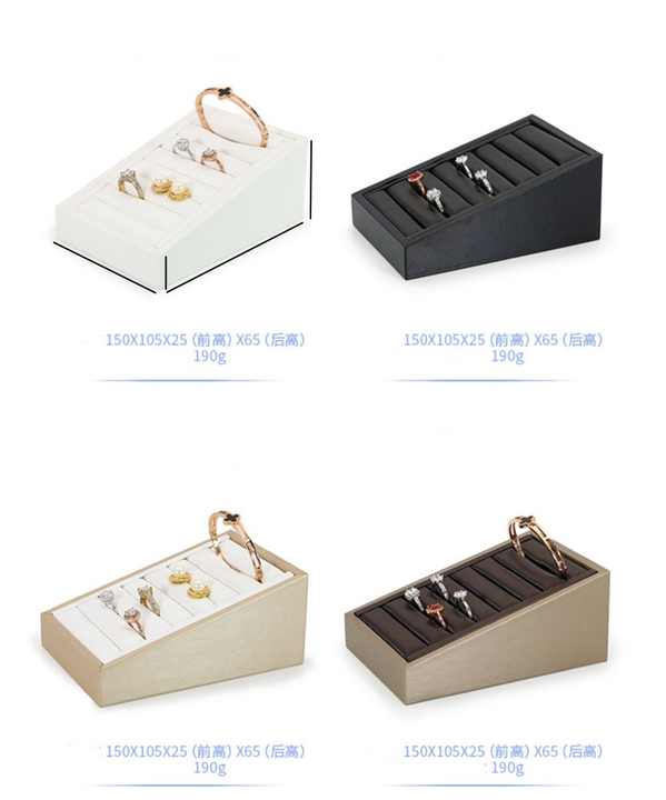Jinsky Jewelry Display Rack Stand Ladder Shaped Pu Leather Bracelet ...