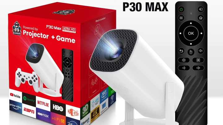 2025 P30 MAX 5G Portable Projector - Home Theater Experience