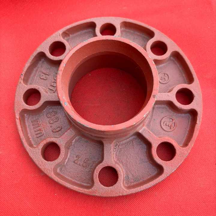 Ductile Iron Grooved 90 Elbow Flange Tee Fire Fighting Fire Protection ...