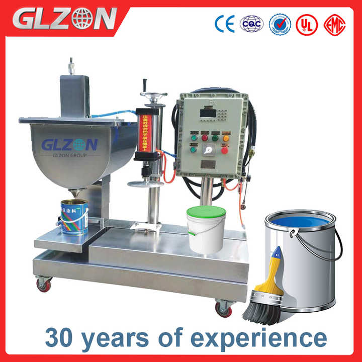 Semiautomatic Pail Filler for Latex/Paint/Paste | Adhesive Filling ...