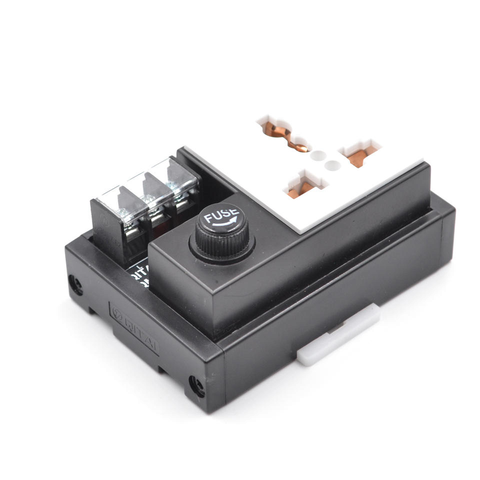 QMT071 Terminal Block - 10A AC220V Control Circuit with Fuse