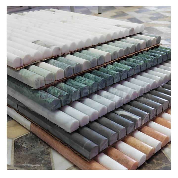 Curve Fluted Marble Tiles - Modern Mosaic Decor Solutions