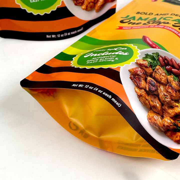 Reusable Sealed Stand up Pouch Food Packaging Fried Chicken Powder ...