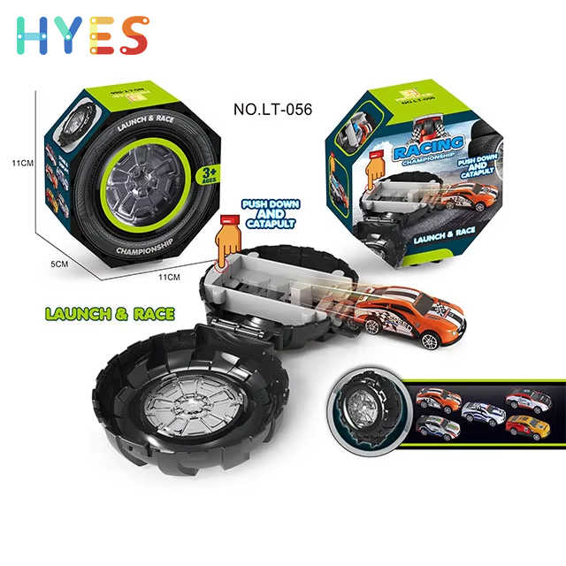 Huiye Racing Car Launcher Funny Indoor Mini Tire Storage Ejection Car ...