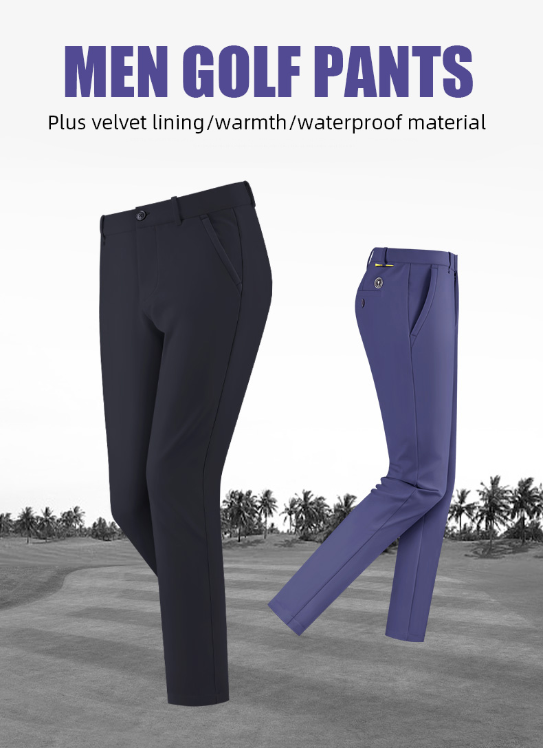 PGM KUZ115 mens winter golf pants waterproof high elasticity golf pants ...