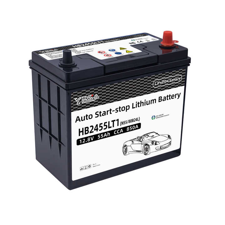 Top Efficient Maintenance-Free 12V 80Ah LiFePO4 Start-Stop Car Battery ...