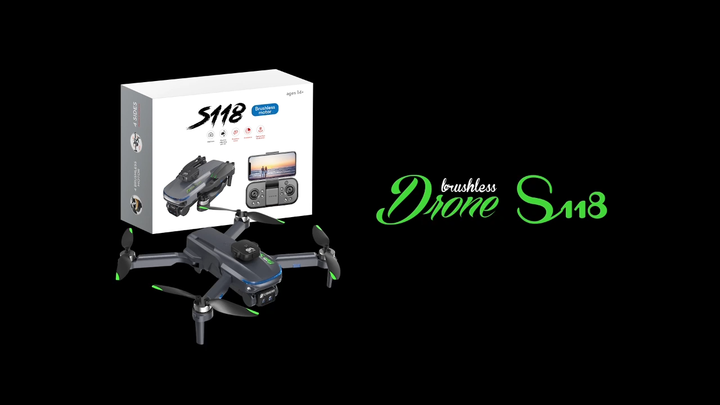 8K HD S118 Drone 3 Cameras 360 Obstacle Avoidance Brushless Motor Drone ...