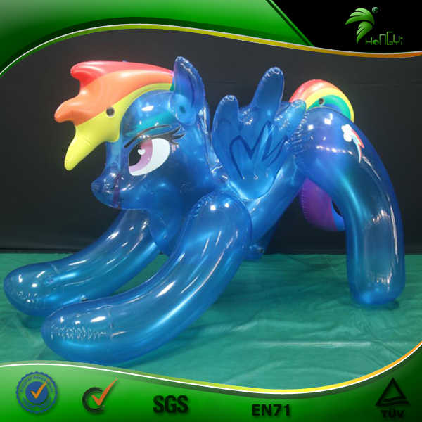 2.5m Clear Inflatable Horse Cartoon Animal Sph Toy for Adults