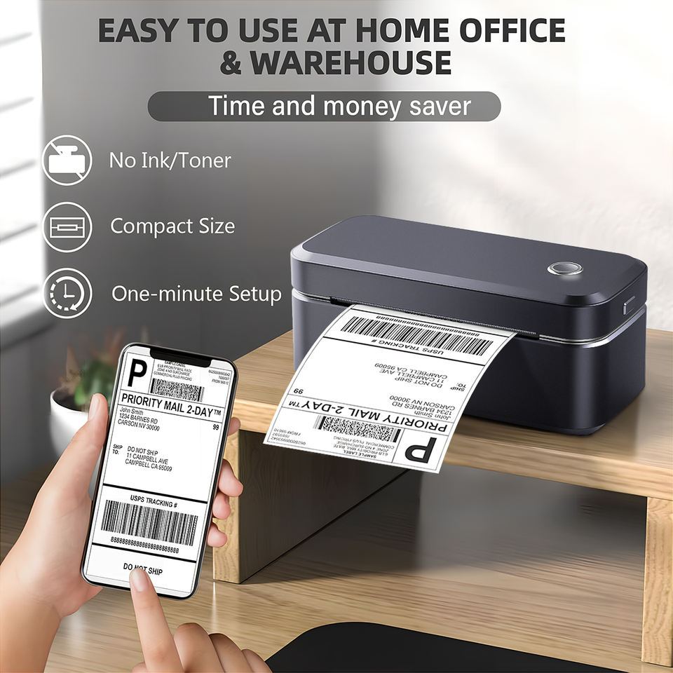 Marklife X4 Portable Thermal Printer - 4-Inch Label Maker
