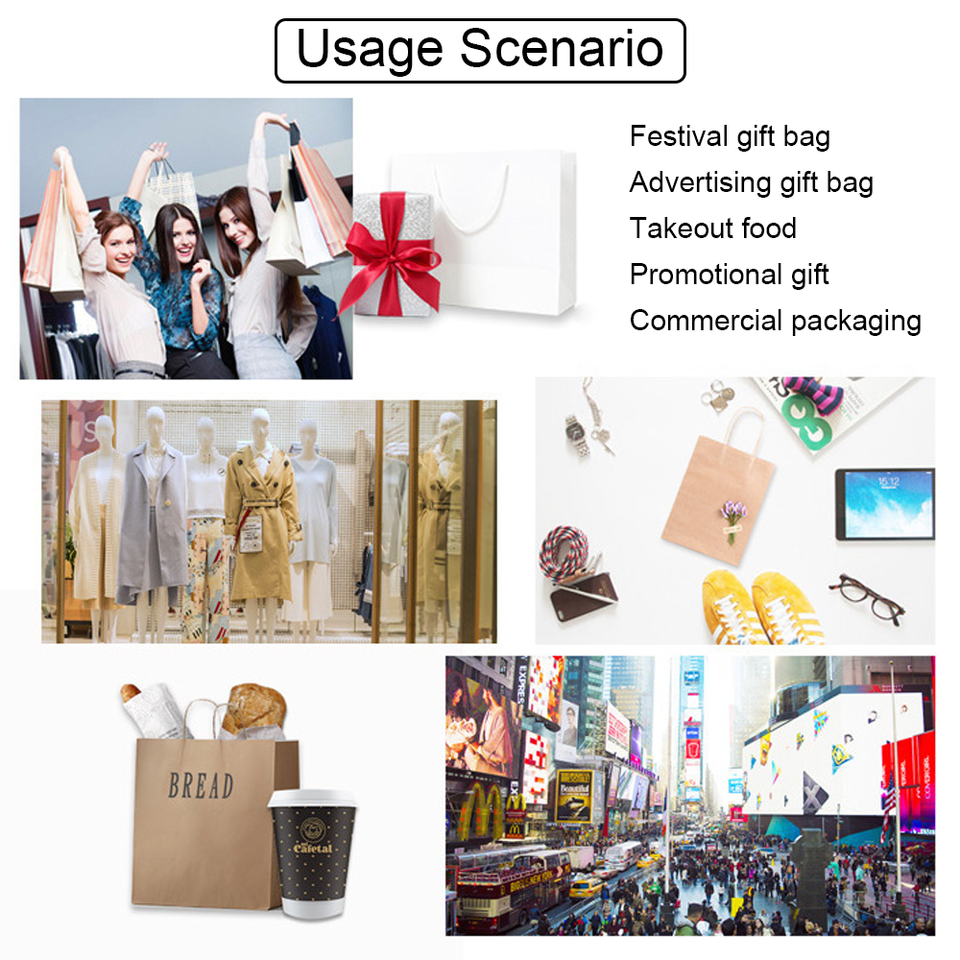 Promotion Custom Logo Printed Brand Paper Gift Bag Luxury Clothing Gift ...