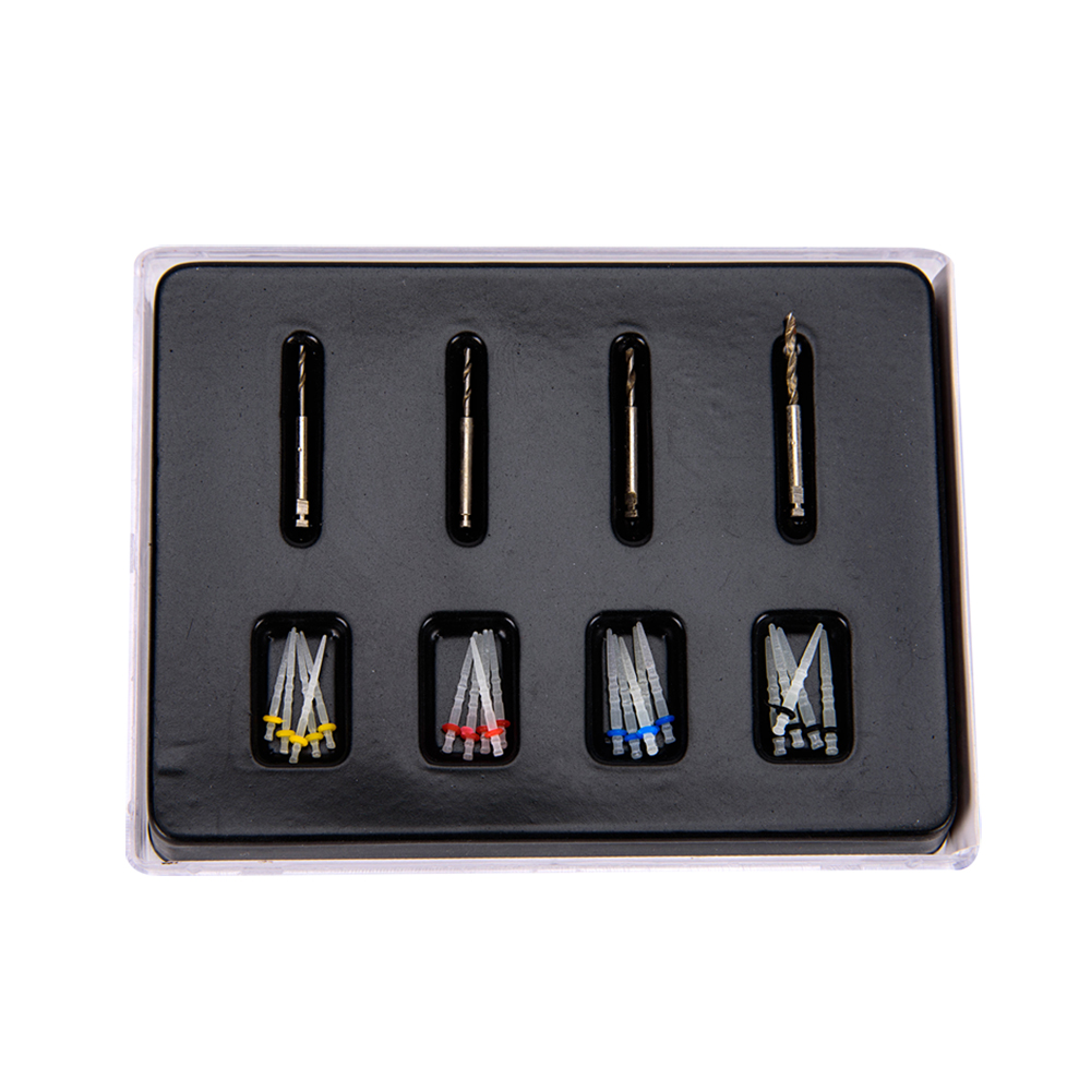 Dental Straight Fiber Post Kits 4 Sizes x 5 Posts + 4 Drills_Wuhan ...