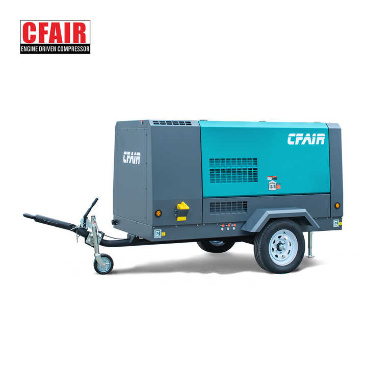 Diesel Powered Portable Air Compressor 390 Cfm 10 bar for Heavy ...