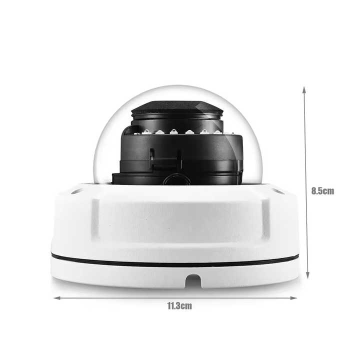 High Quality 8MP POE Dome Network Camera 4K Resolution 5x Zoom 40m IR ...