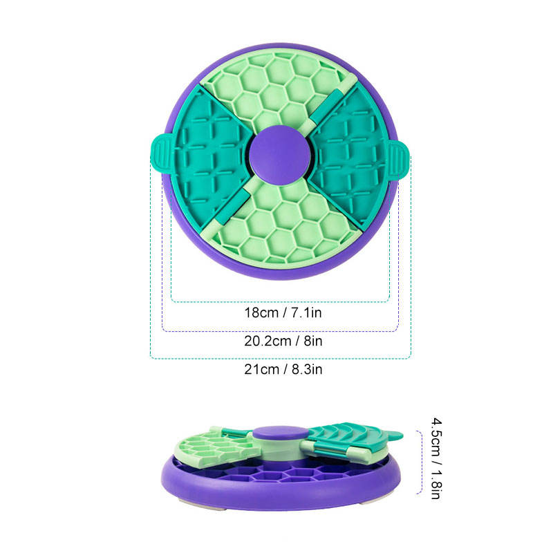 PP Smart Pet Feeder Bowl Two Layers Slow Feeder Bowl Dog Lick Mat ...