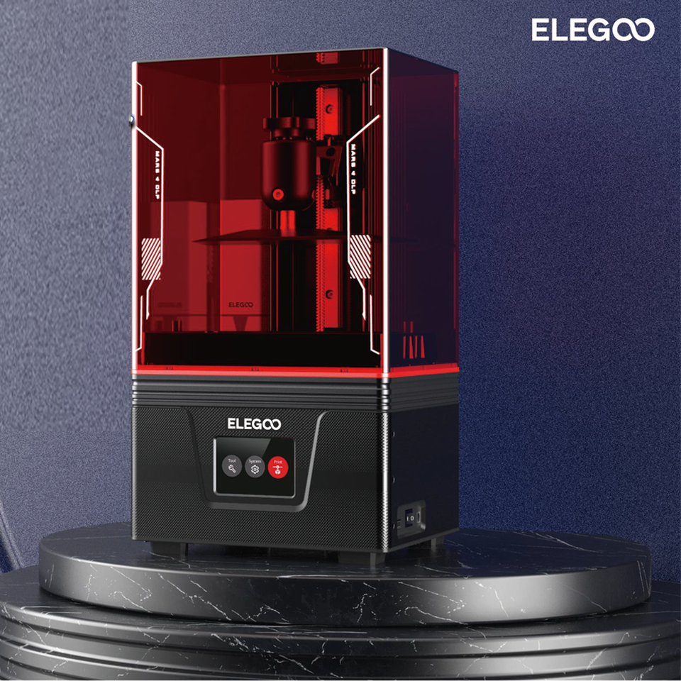 ELEGOO Mars 4 DLP 3D Printer - 132.8x74.7x150mm, 0.05mm Resolution ...