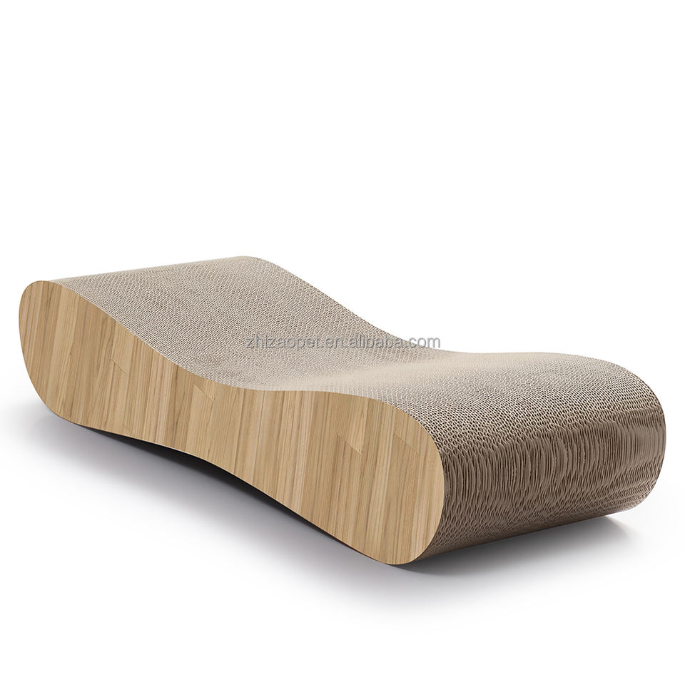 Luxurious Modern Cat Lounge Board Durable Paper Corrugated Cardboard ...