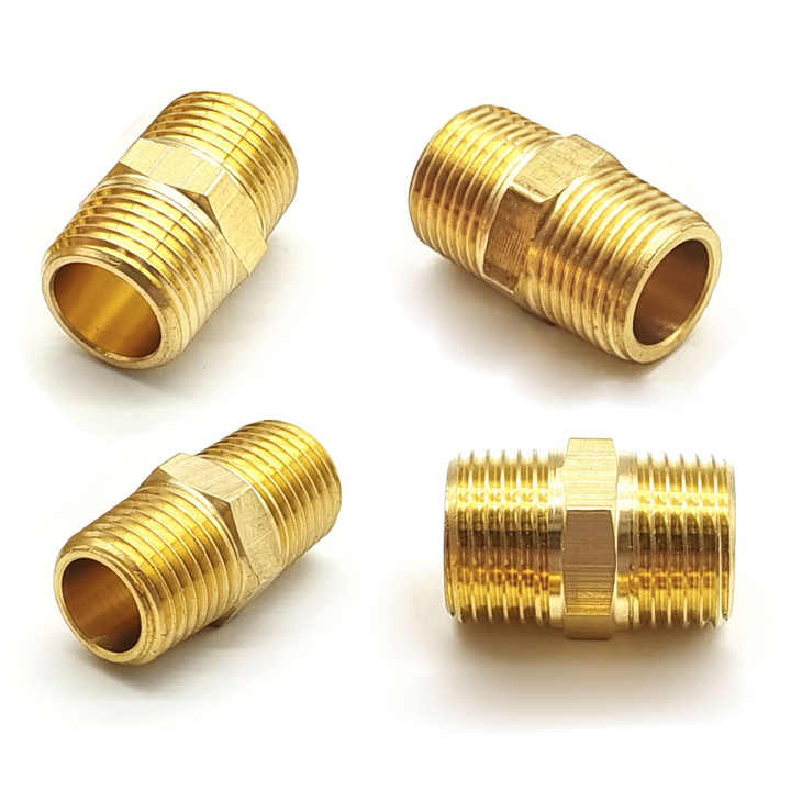 Male Nipple Couplings - Brass Pipe Fittings for Connectors