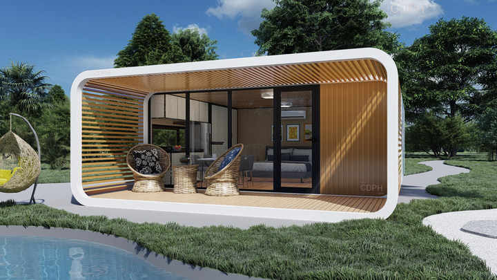 Apple Cabin - Luxury Container House with Air Conditioners