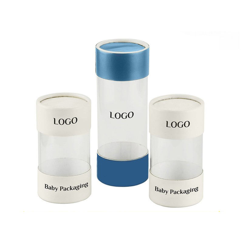 Acetate Clear Plastic Cylinder Tube Packaging - Eco-friendly