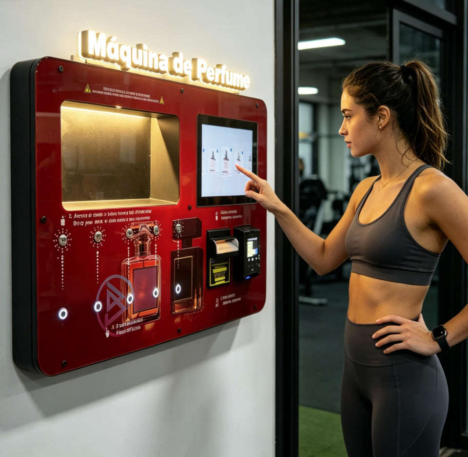 Spanish Wall Mounted Perfume Machine Perfume Spray Vending Machine ...